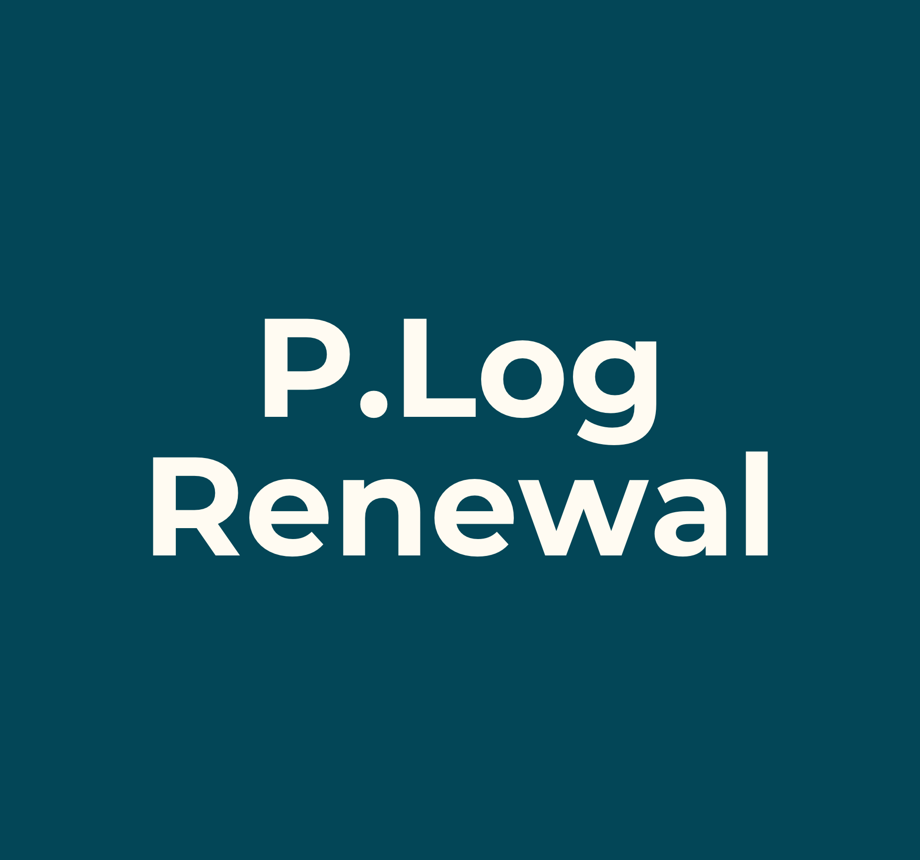 P.Log Renewal – The Logistics Institute